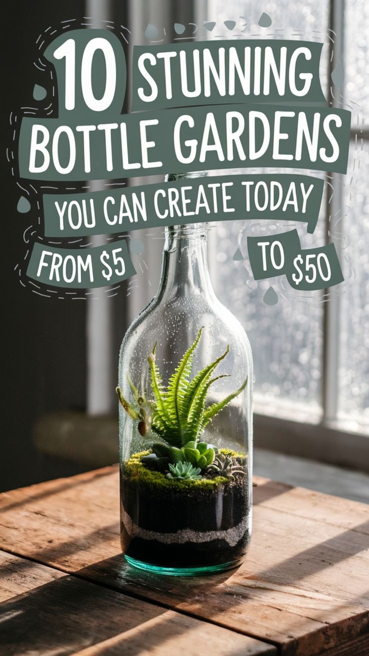 10 DIY Bottle Terrarium Ideas for Every Budget | Houseplant Alley