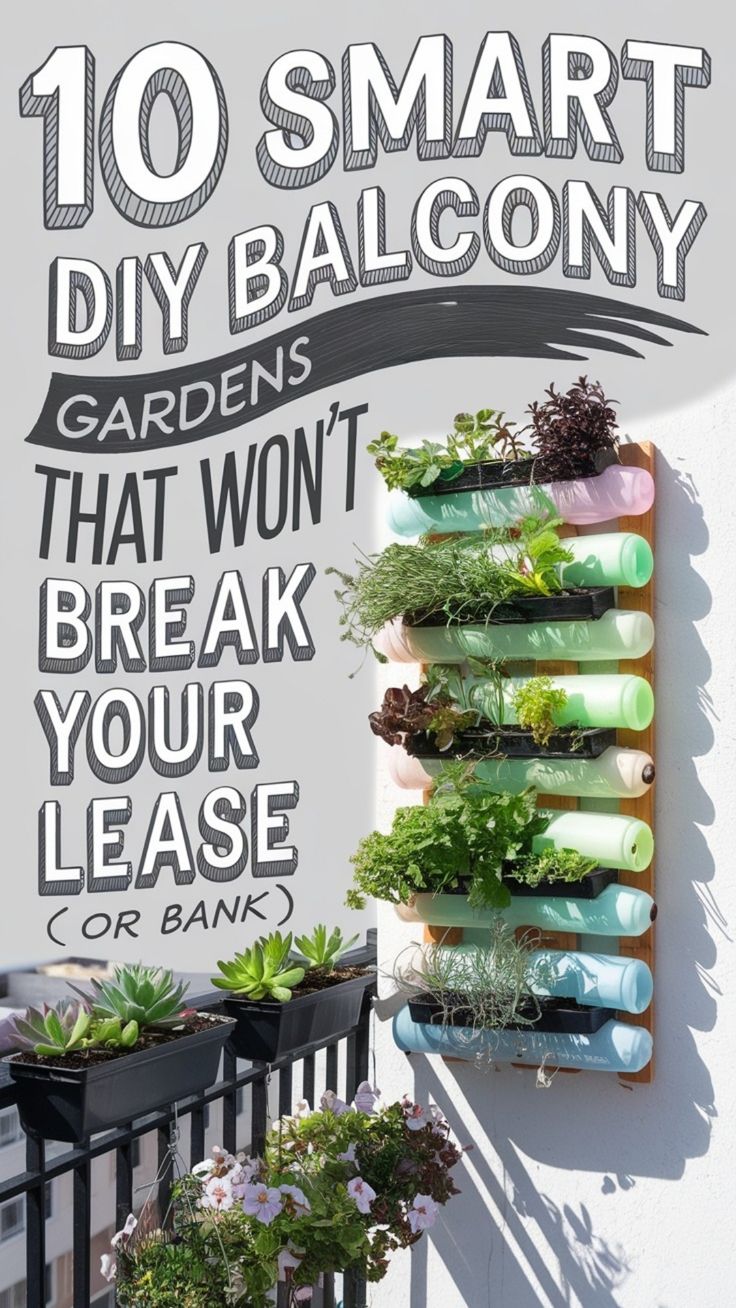 10 Affordable and Space-Saving Balcony Gardens for Renters | Houseplant ...