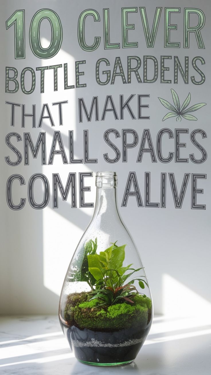 10 Practical Bottle Terrarium Designs for Small Spaces | Houseplant Alley