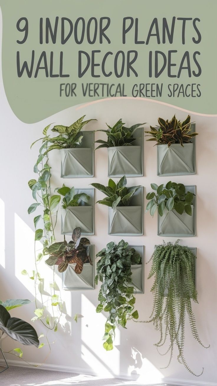 9 Indoor Plants Wall Decor Ideas for Vertical Green Spaces | Houseplant ...