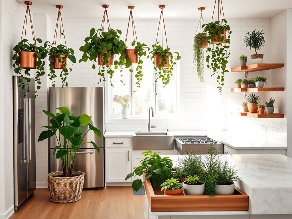 10 Kitchen With Plants Decor Ideas to Spruce up Your Space | Houseplant ...