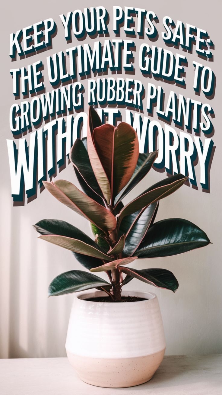 How to Help Rubber Plants and Pets Coexist Safely Indoors | Houseplant ...